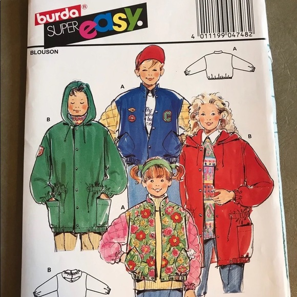 Burda | Office | Burda 4748 Super Easy Blouson Sewing Pattern Size ...